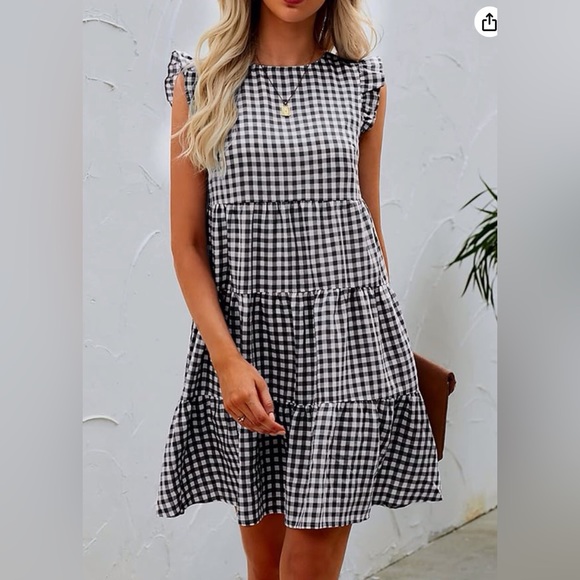 kirundo | Dresses | Gingham Tiered Dress | Poshmark
